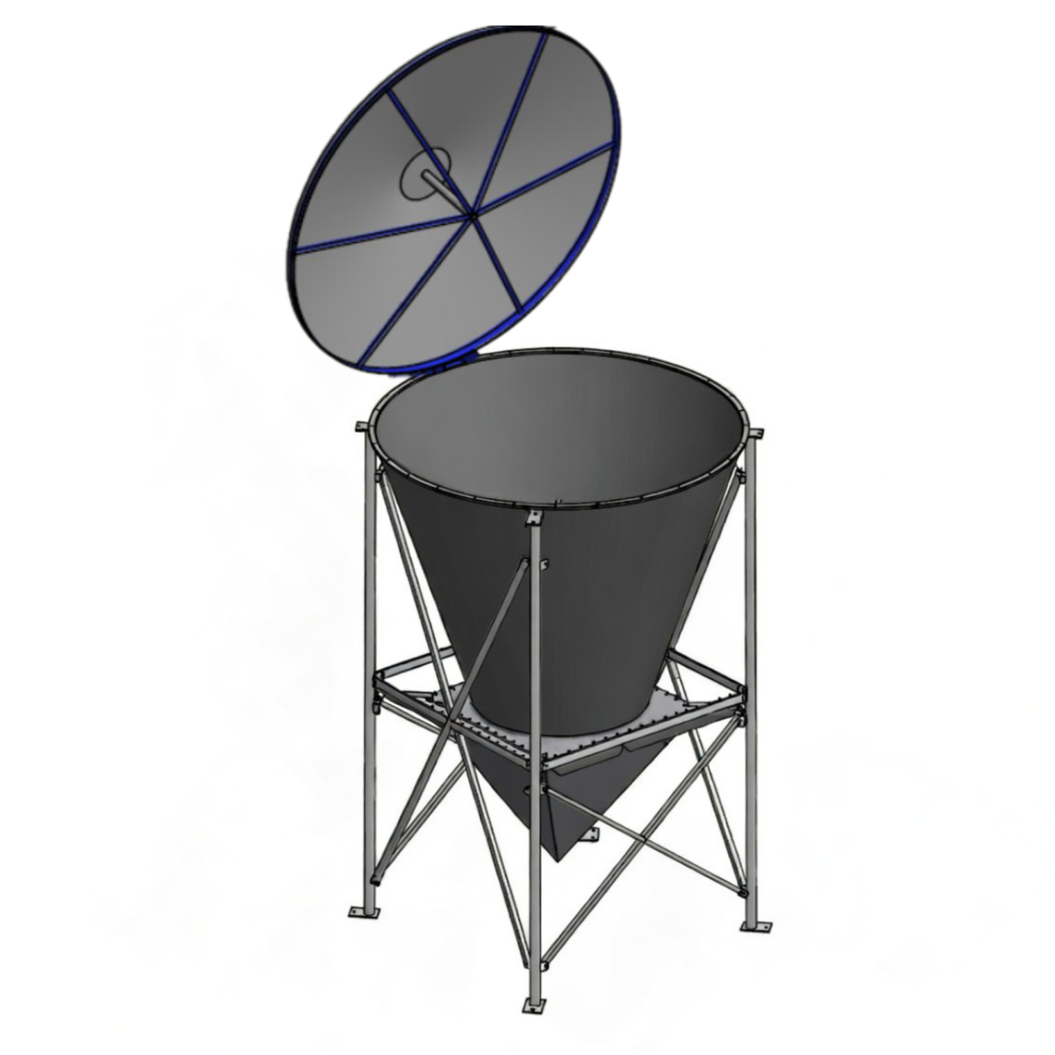 Asfaltsilo SBLA med lock 3m³ - MAFA Bioenergi